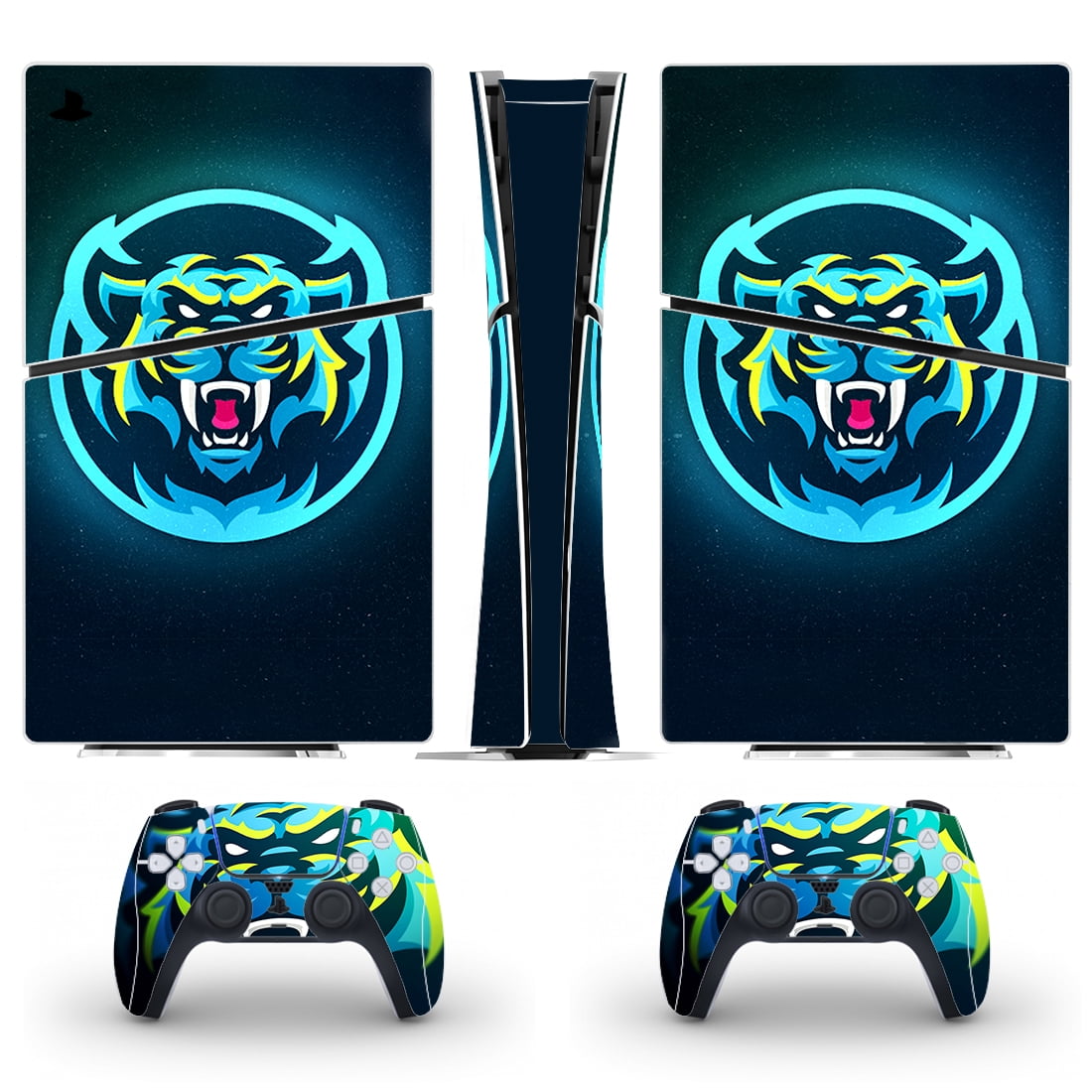 Full Body Vinyl Skin Stickers for PS5 Slim Digital Edition Console and ...
