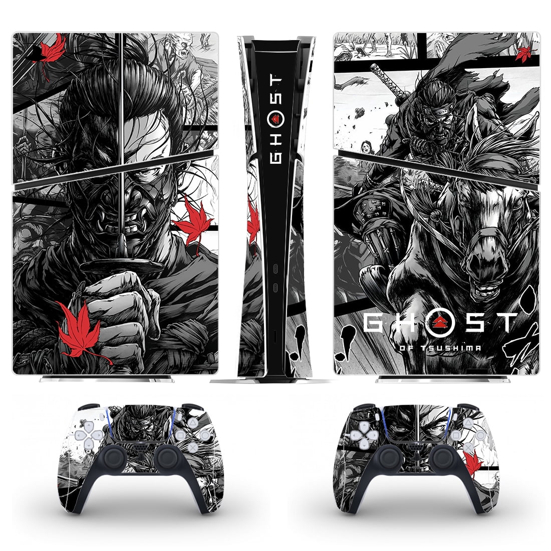 Full Body Vinyl Skin Stickers for PS5 Slim Digital Edition Console and ...