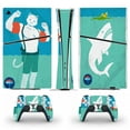 Full Body Vinyl Skin Stickers for PS5 Slim Digital Edition Console and ...