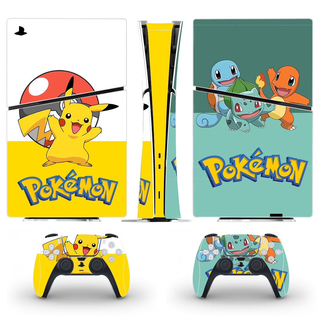 Full Body Vinyl Skin Stickers for PS5 Slim Digital Edition Console and ...