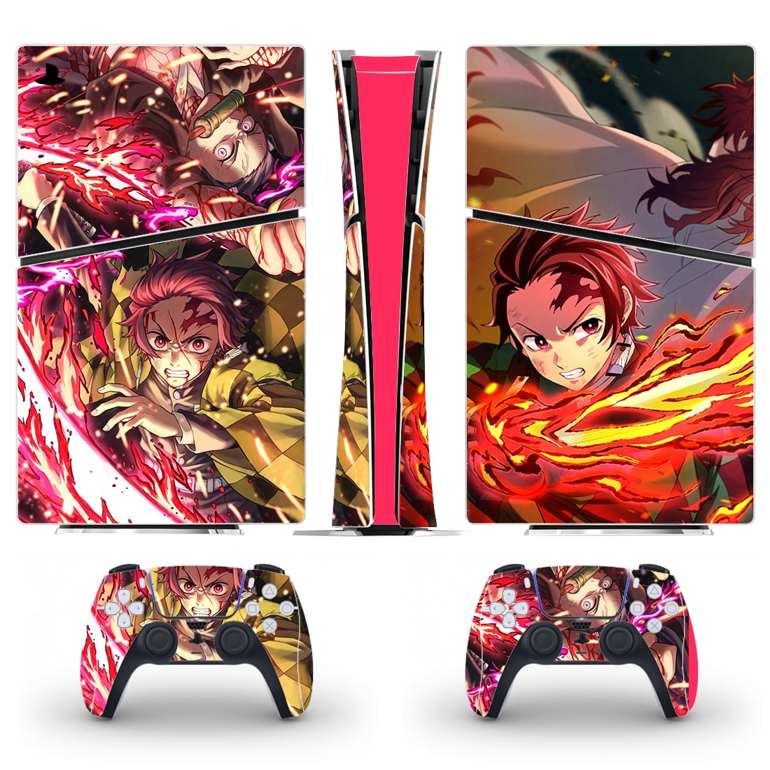 Full Body Vinyl Skin Stickers for PS5 Slim Digital Edition Console and ...
