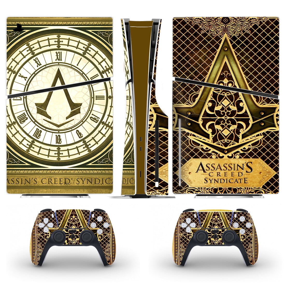 Full Body Vinyl Skin Stickers for PS5 Slim Disc Edition Console and ...