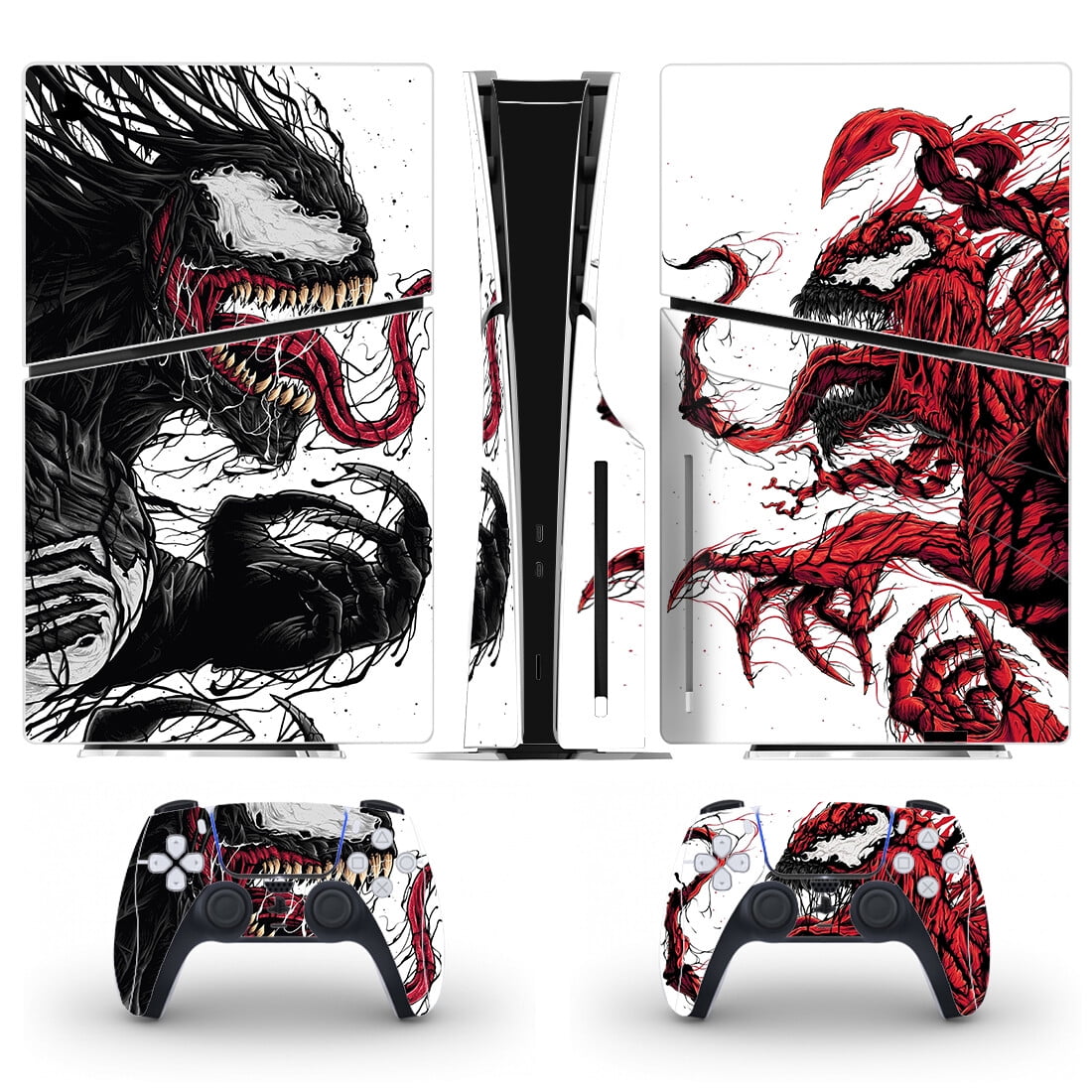 Full Body Vinyl Skin Stickers for PS5 Slim Disc Edition Console and ...