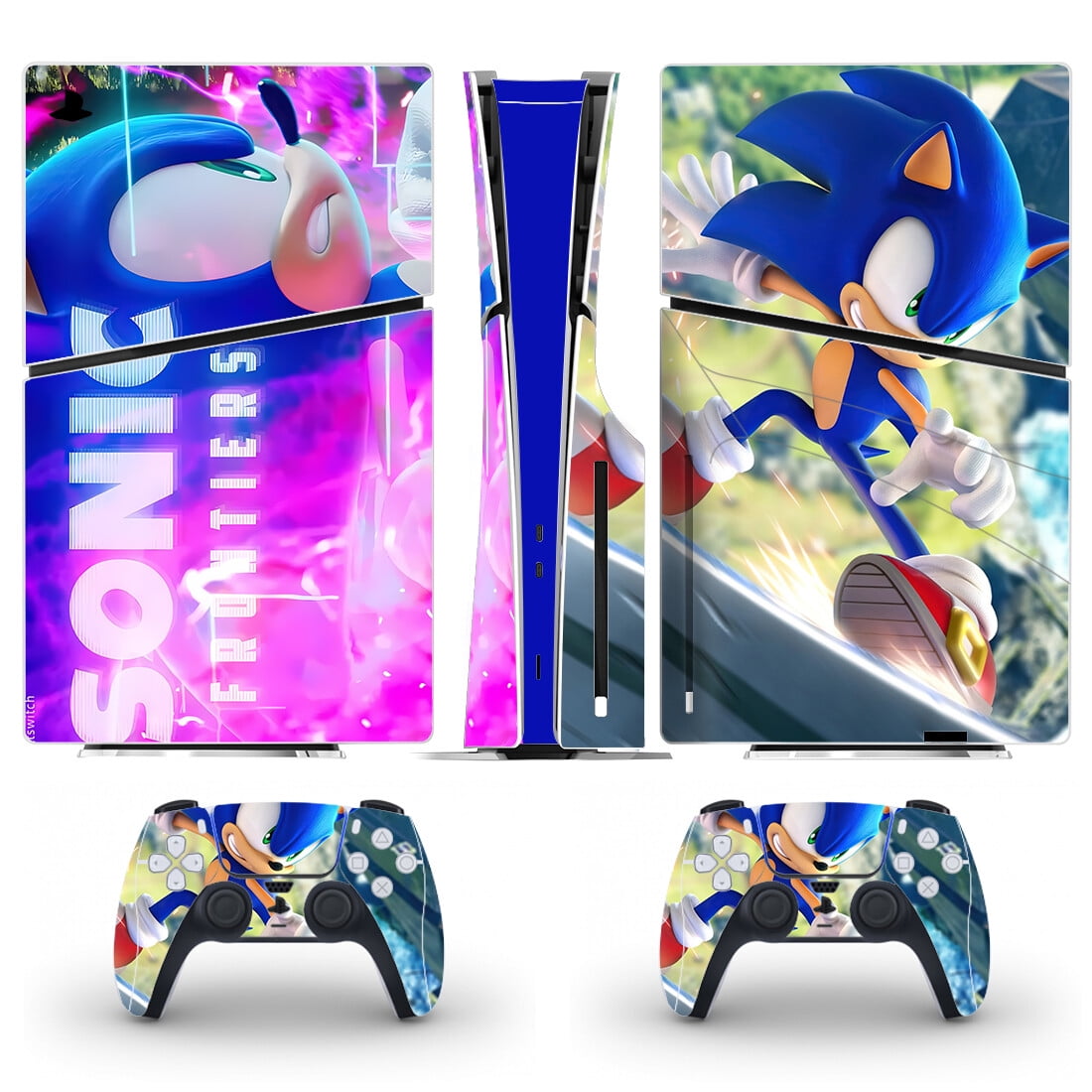 Full Body Vinyl Skin Stickers for PS5 Slim Disc Edition Console and ...