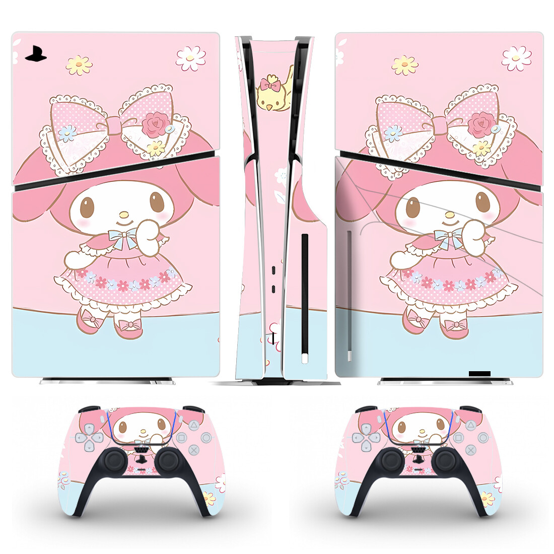 Full Body Vinyl Skin Stickers for PS5 Slim Disc Edition Console and ...