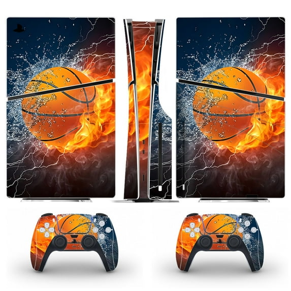 Full Body Vinyl Skin Stickers for PS5 Slim Disc Edition Console and ...