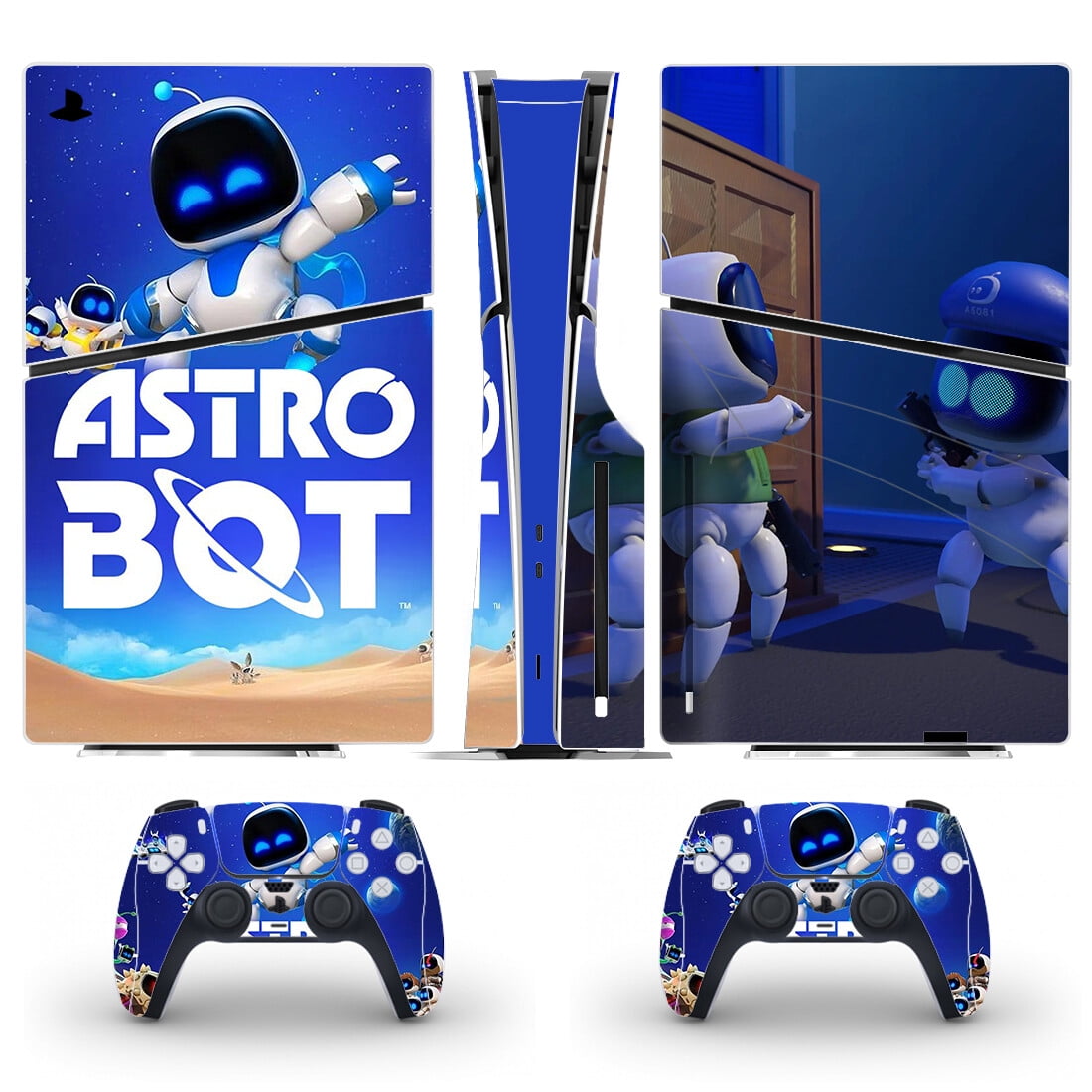 Full Body Vinyl Skin Stickers for PS5 Slim Disc Edition Console and ...