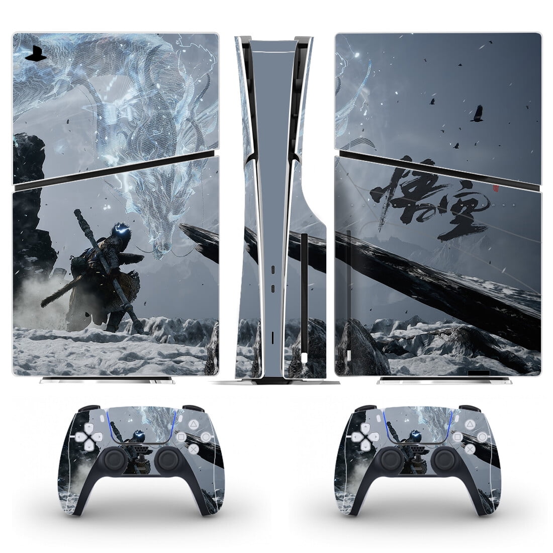 Full Body Vinyl Skin Stickers for PS5 Slim Disc Edition Console and ...