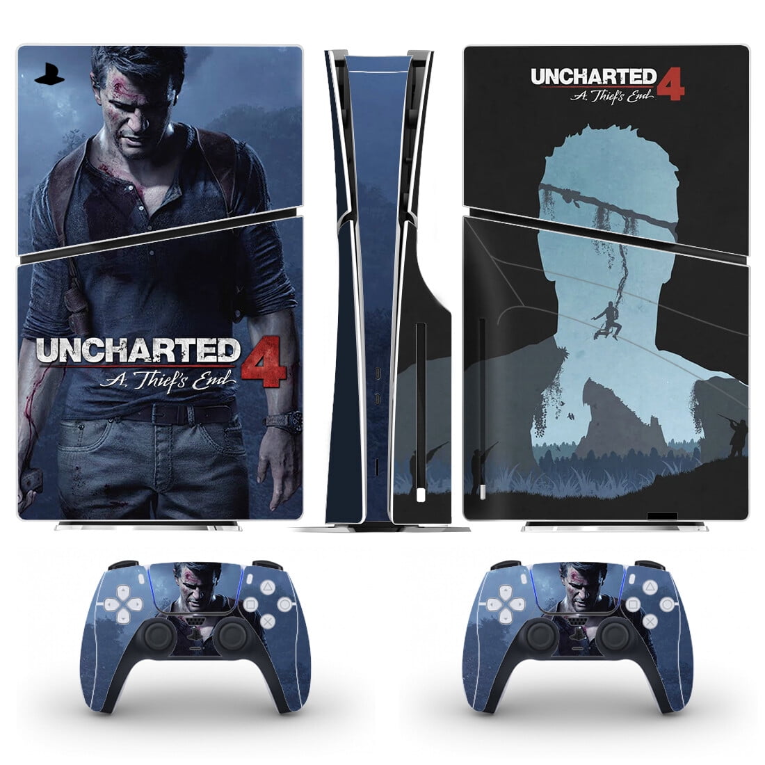 Full Body Vinyl Skin Stickers for PS5 Slim Disc Edition Console and ...
