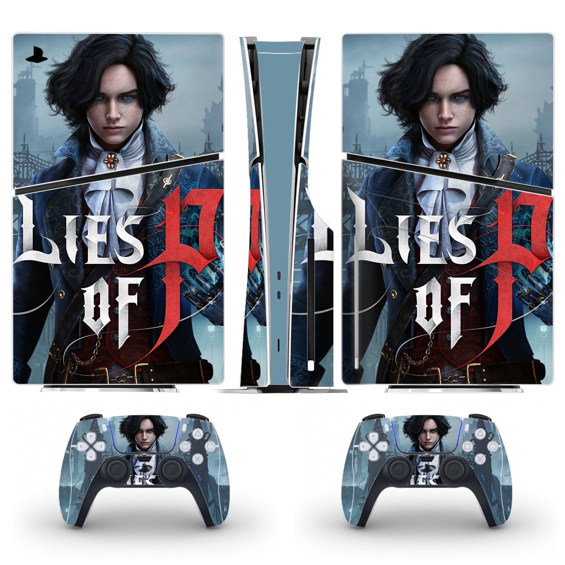 Full Body Vinyl Skin Stickers for PS5 Slim Disc Edition Console and ...