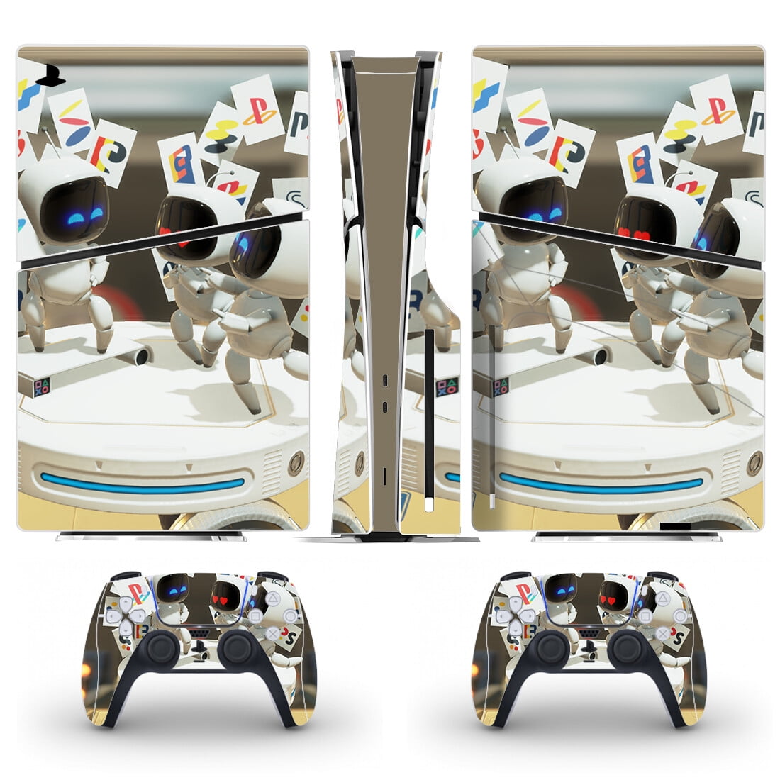 Full Body Vinyl Skin Stickers for PS5 Slim Disc Edition Console and ...