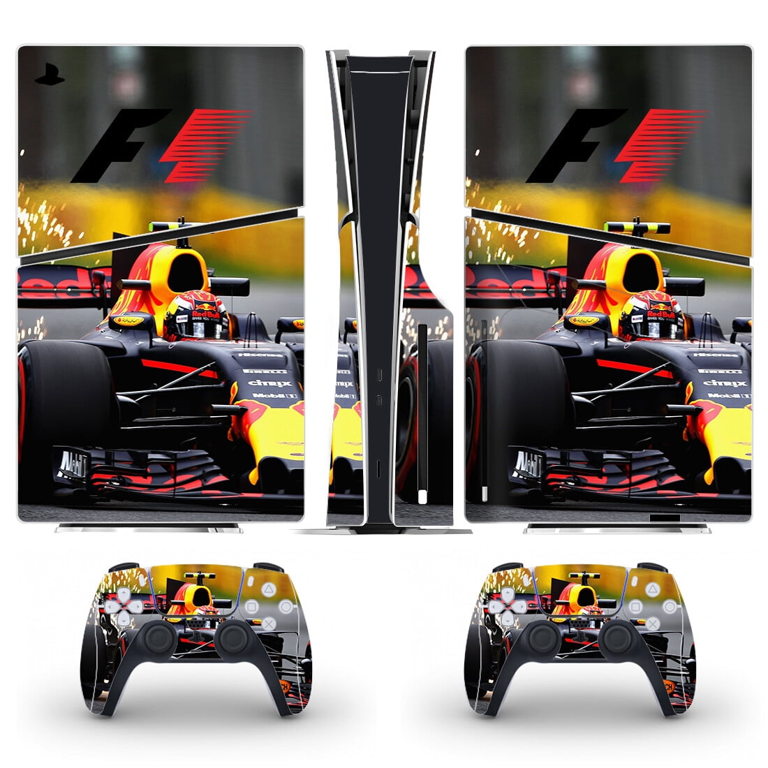 Full Body Vinyl Skin Stickers for PS5 Slim Disc Edition Console and ...
