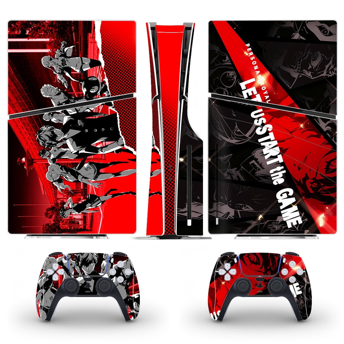 Full Body Vinyl Skin Stickers for PS5 Slim Disc Edition Console and ...