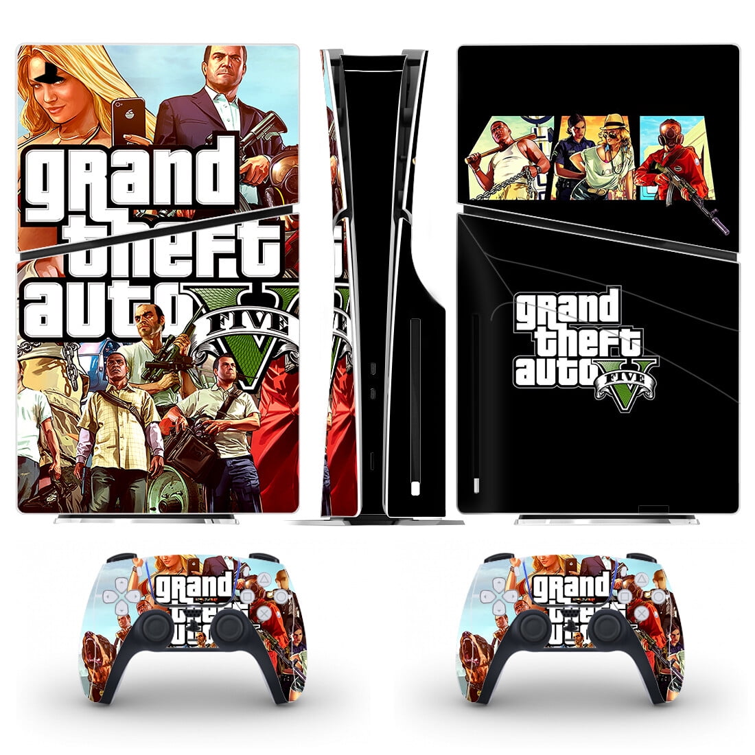 Full Body Vinyl Skin Stickers for PS5 Slim Disc Edition Console and ...
