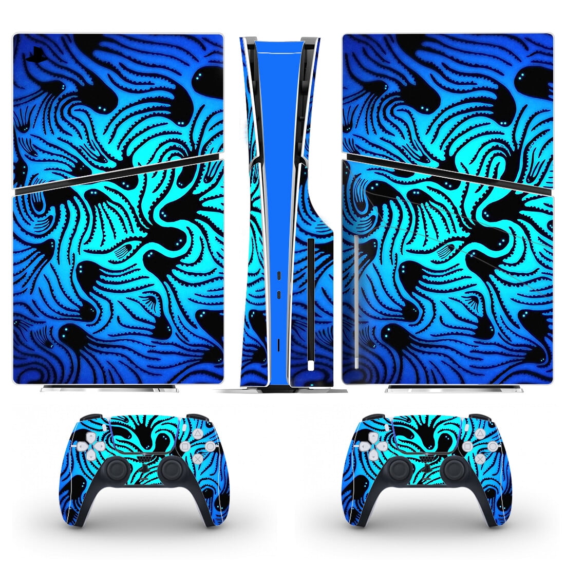 Full Body Vinyl Skin Stickers for PS5 Slim Disc Edition Console and ...