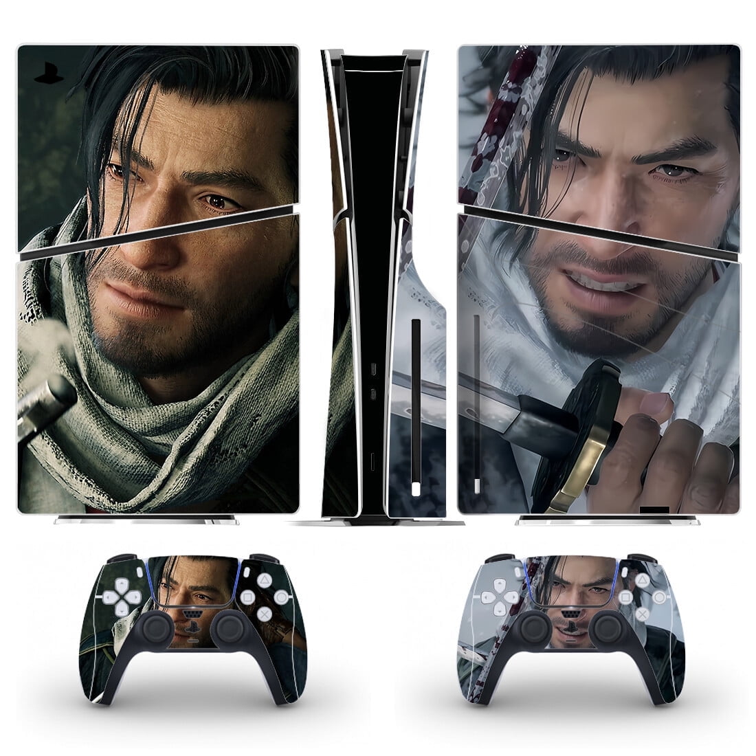 Full Body Vinyl Skin Stickers for PS5 Slim Disc Edition Console and ...