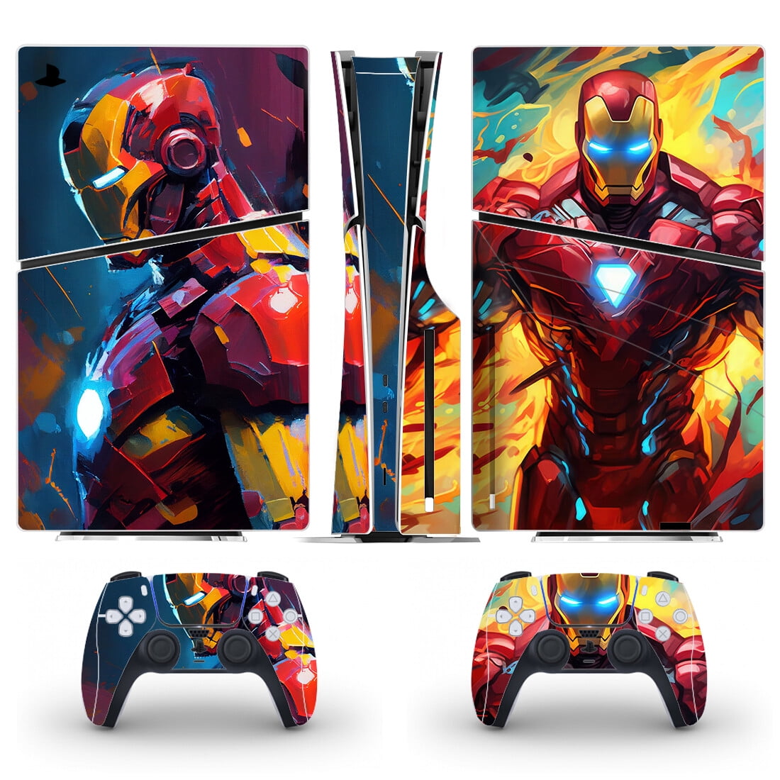 Full Body Vinyl Skin Stickers for PS5 Slim Disc Edition Console and ...
