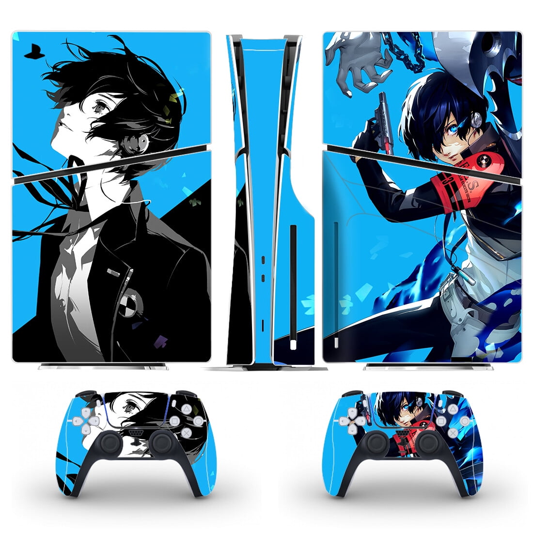 Full Body Vinyl Skin Stickers for PS5 Slim Disc Edition Console and ...