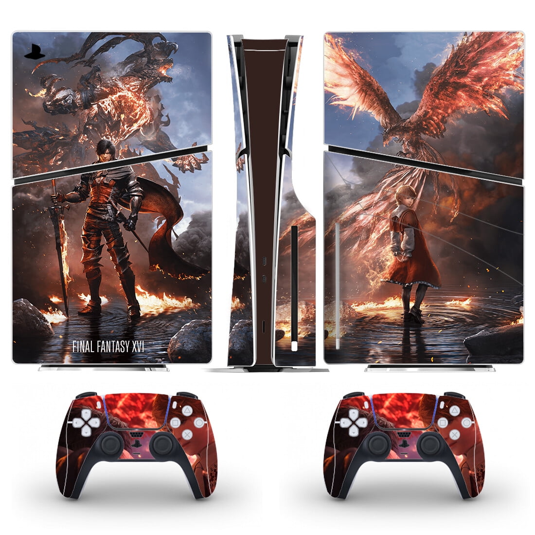 Full Body Vinyl Skin Stickers for PS5 Slim Disc Edition Console and ...