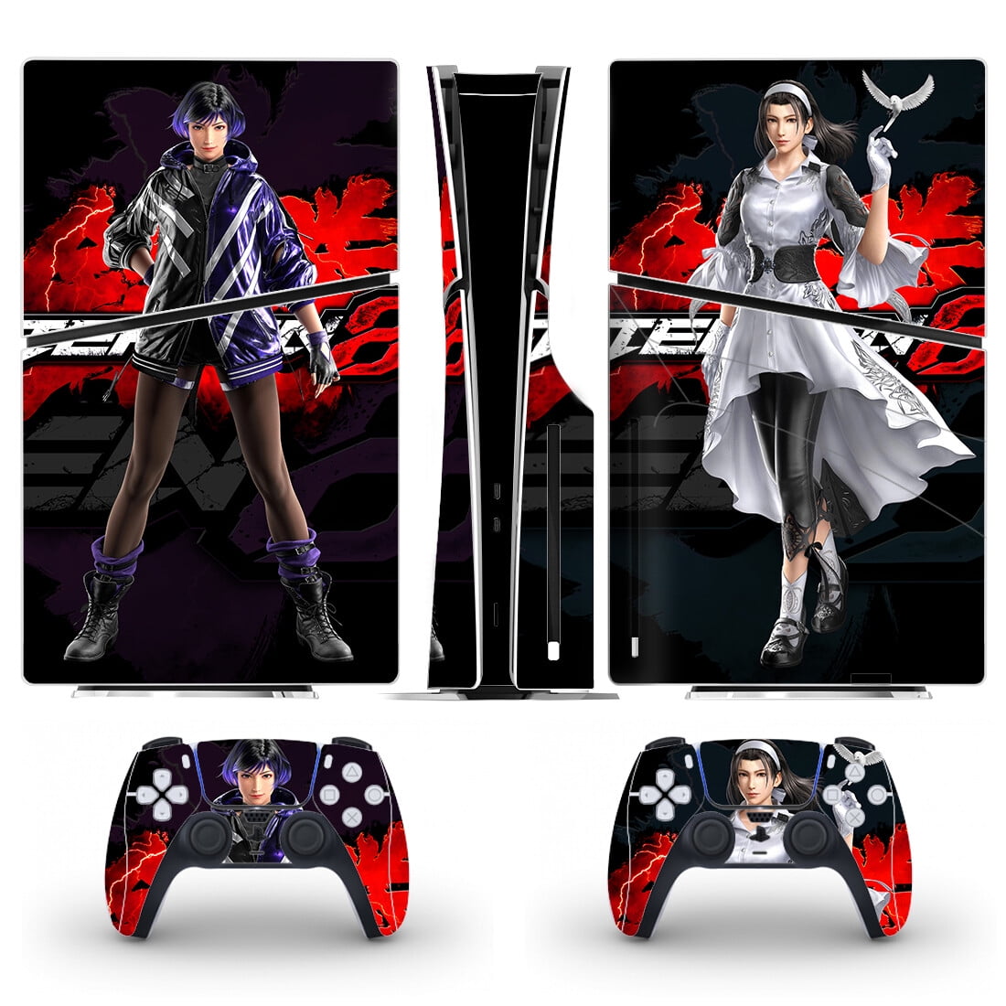 Full Body Vinyl Skin Stickers for PS5 Slim Disc Edition Console and ...