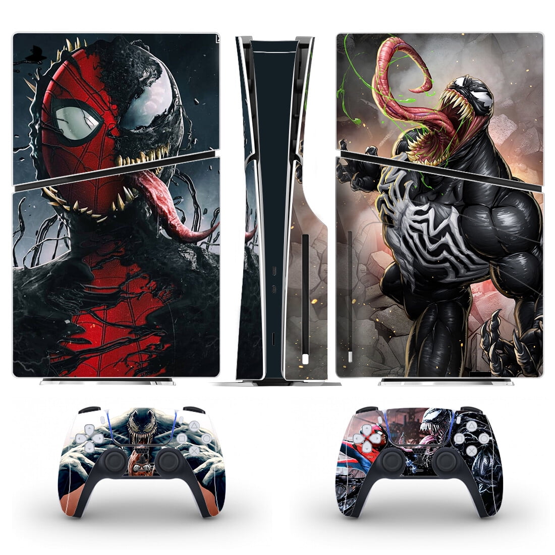 Full Body Vinyl Skin Stickers for PS5 Slim Disc Edition Console and ...