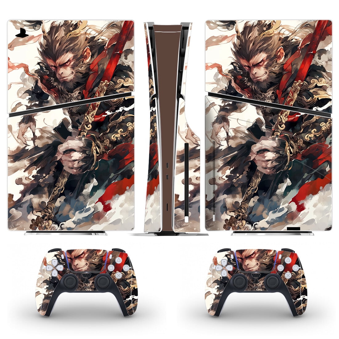 Full Body Vinyl Skin Stickers for PS5 Slim Disc Edition Console and ...