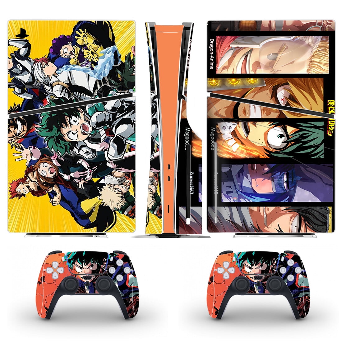 Full Body Vinyl Skin Stickers for PS5 Slim Disc Edition Console and ...