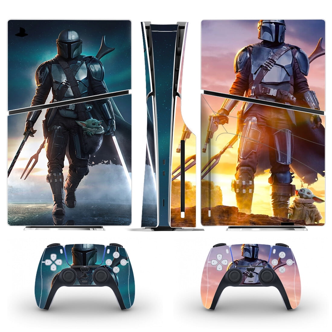 Full Body Vinyl Skin Stickers for PS5 Slim Disc Edition Console and ...