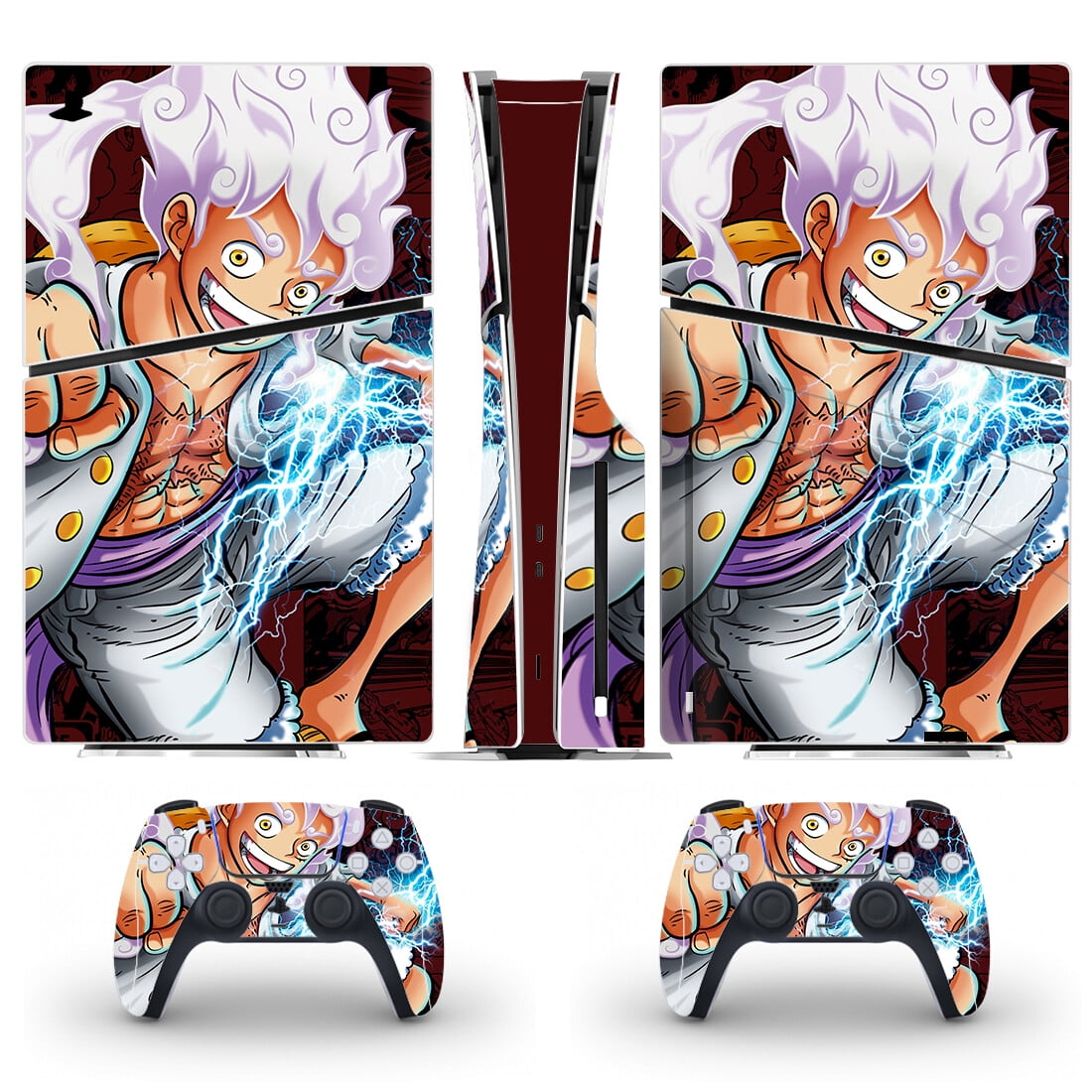 Full Body Vinyl Skin Stickers for PS5 Slim Disc Edition Console and ...