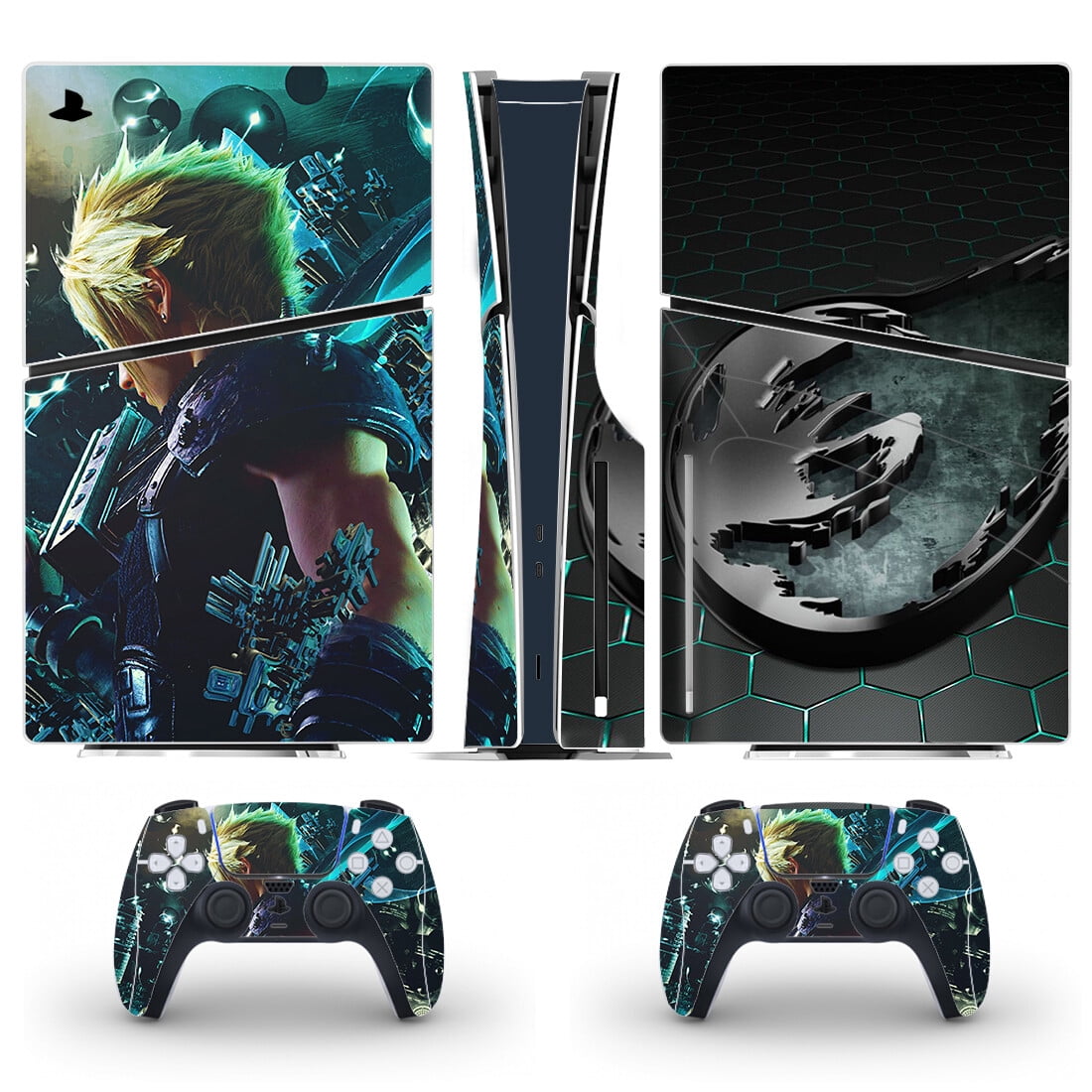 Full Body Vinyl Skin Stickers for PS5 Slim Disc Edition Console and ...