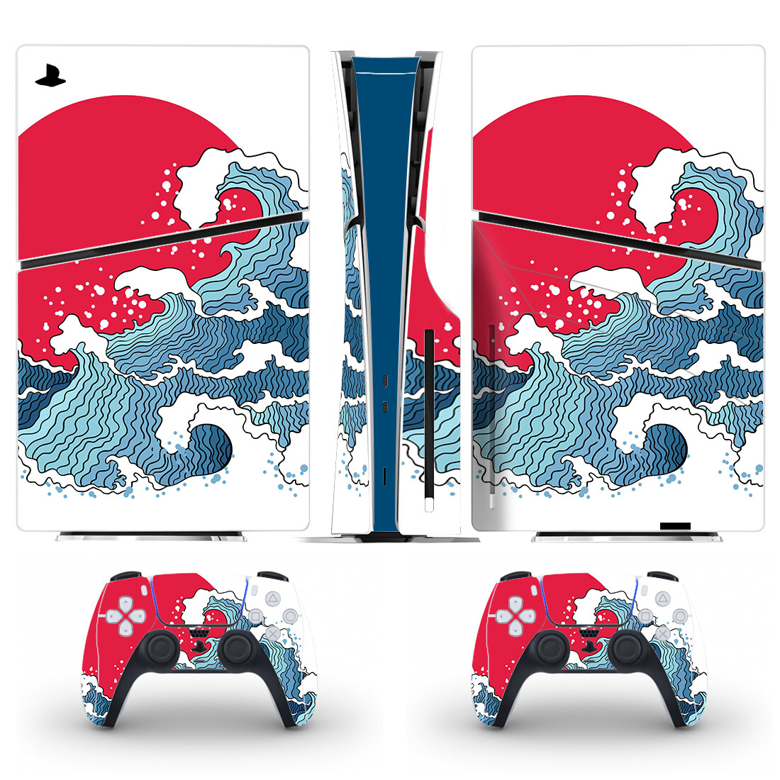 Full Body Vinyl Skin Stickers for PS5 Slim Disc Edition Console and ...