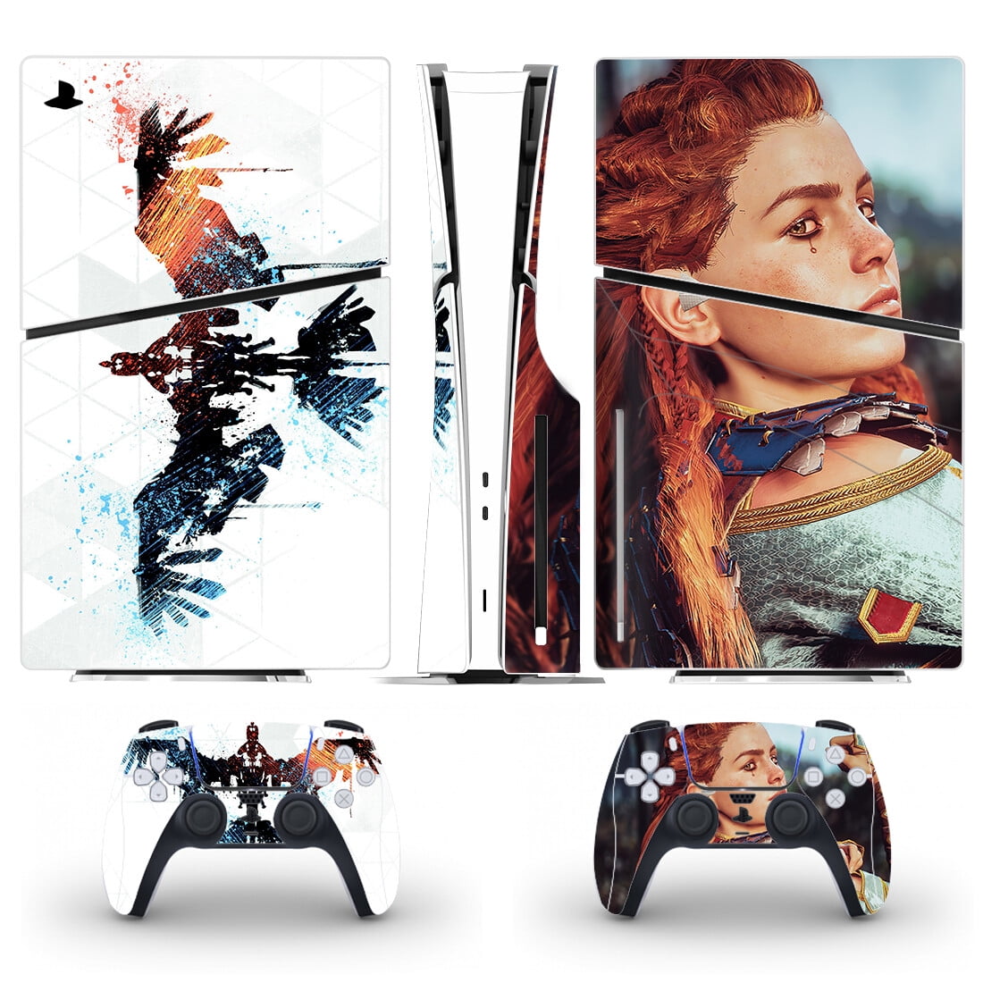 Full Body Vinyl Skin Stickers for PS5 Slim Disc Edition Console and ...