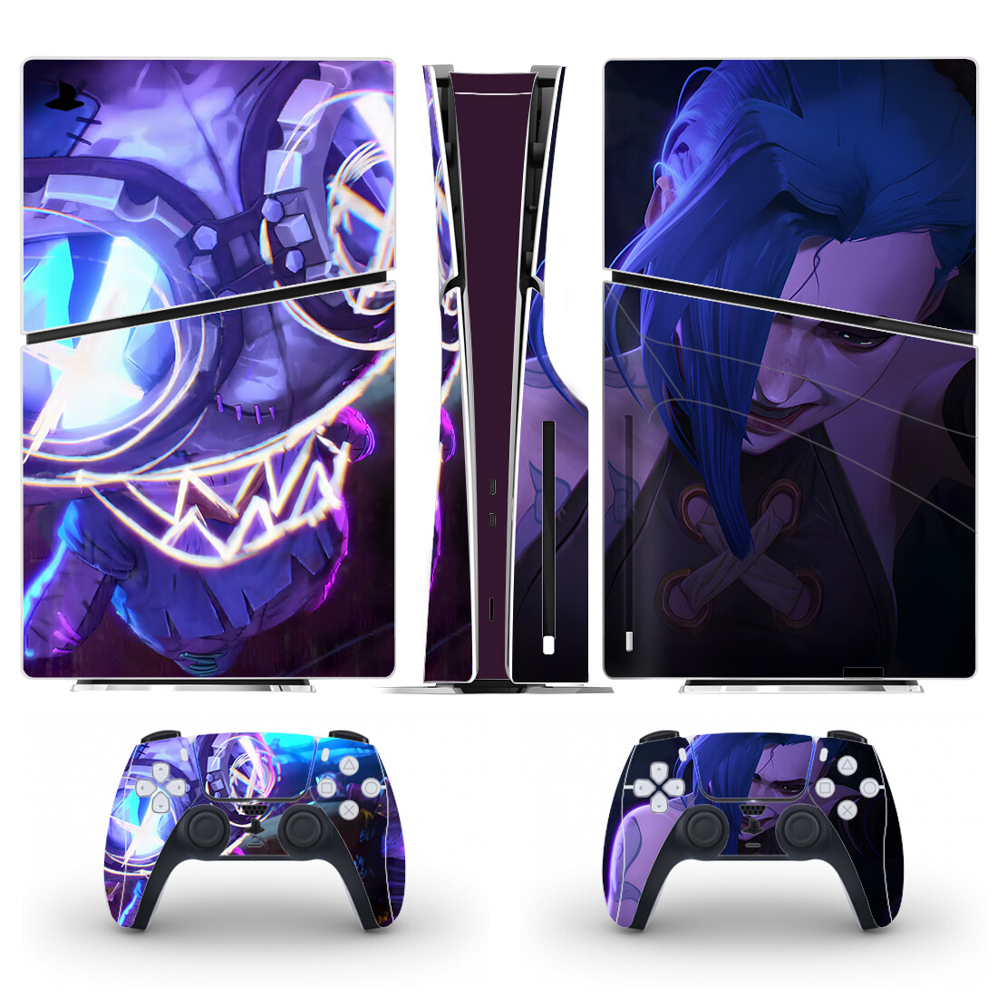 Full Body Vinyl Skin Stickers for PS5 Slim Disc Edition Console and ...