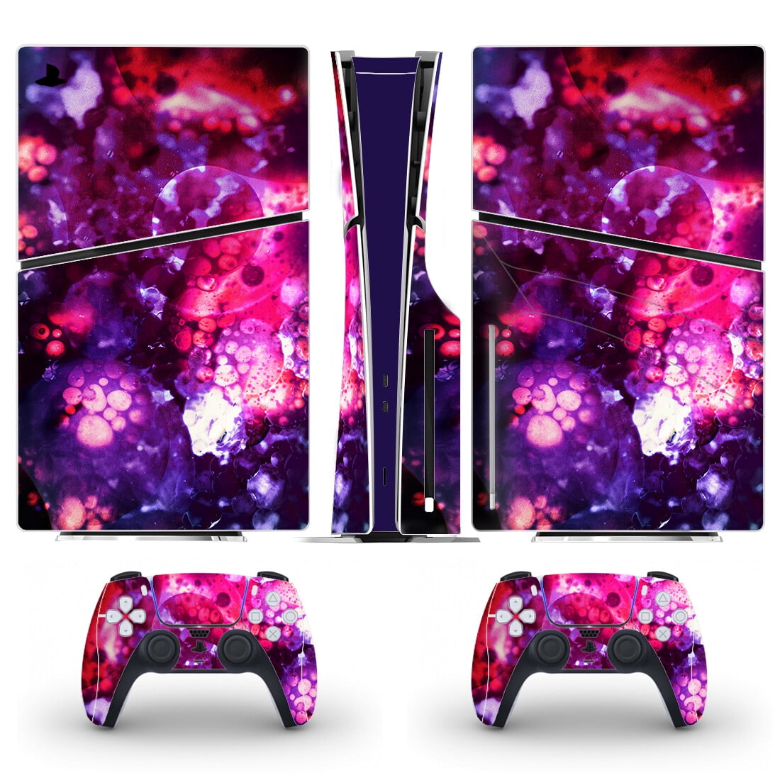 Full Body Vinyl Skin Stickers for PS5 Slim Disc Edition Console and ...