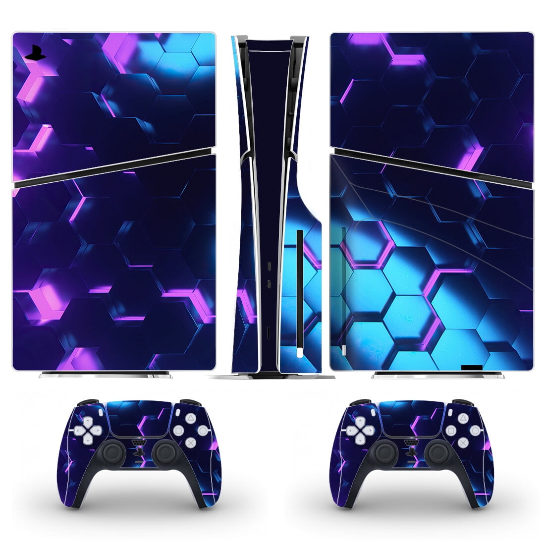 Full Body Vinyl Skin Stickers for PS5 Slim Disc Edition Console and ...