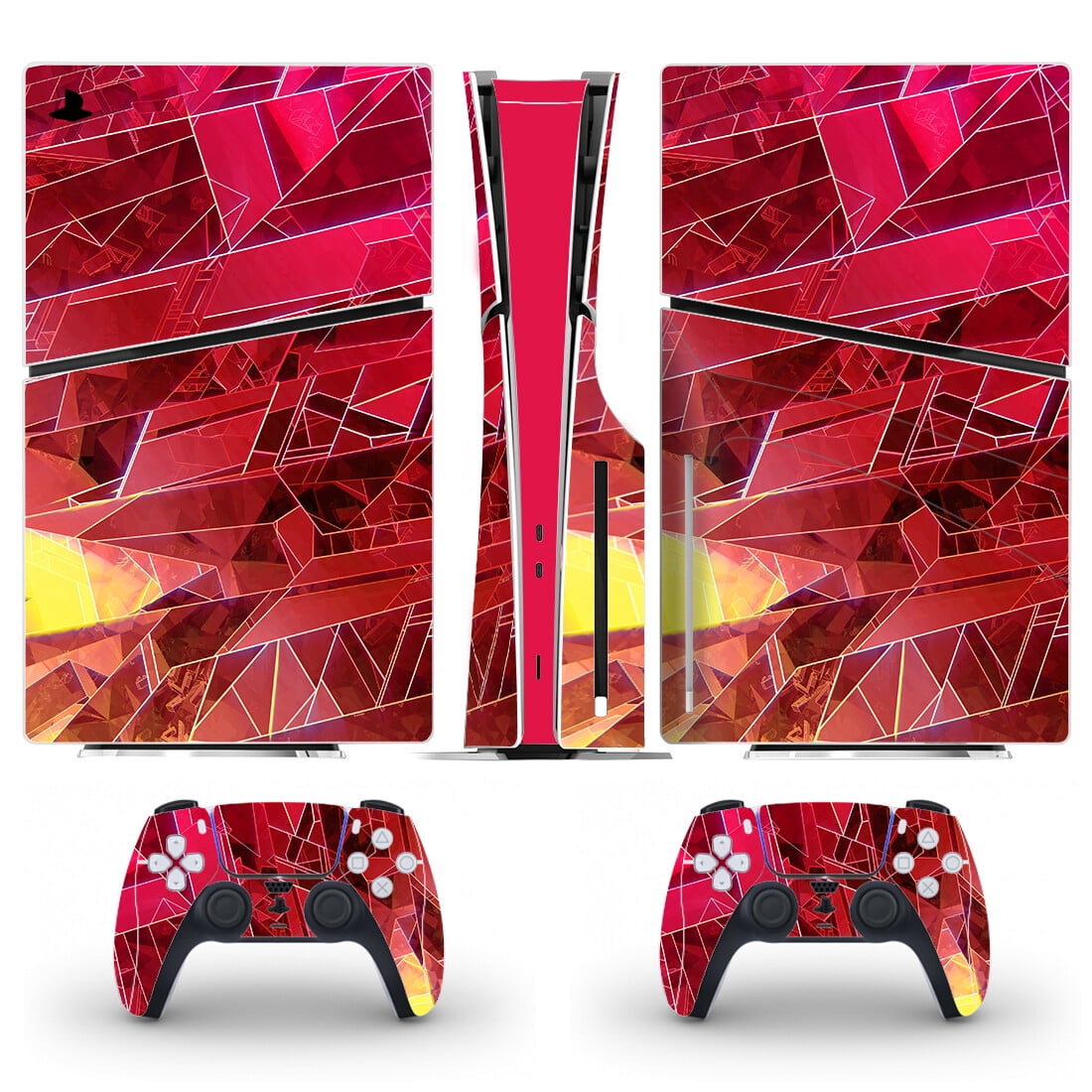 Full Body Vinyl Skin Stickers for PS5 Slim Disc Edition Console and ...