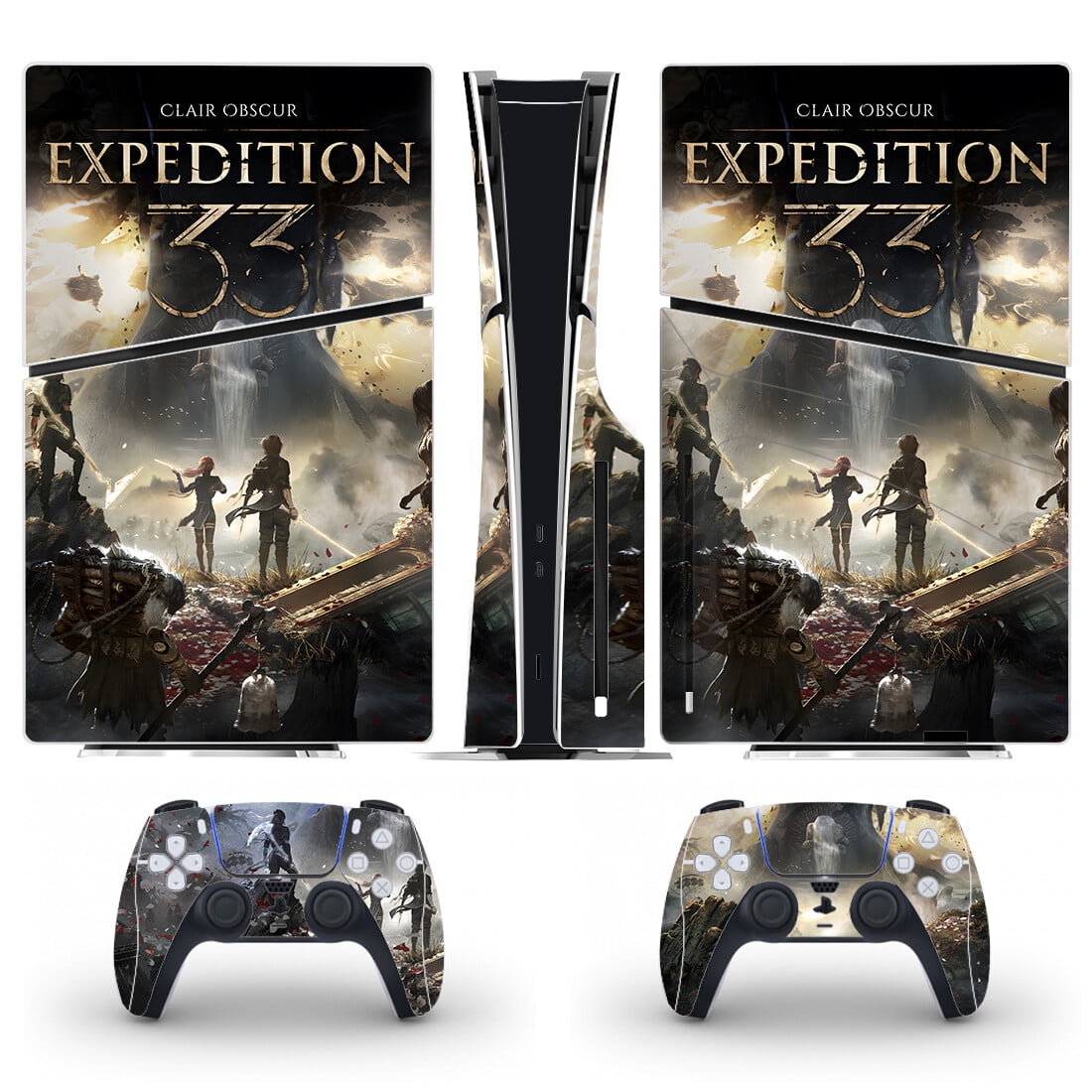 Full Body Vinyl Skin Stickers for PS5 Slim Disc Edition Console and ...