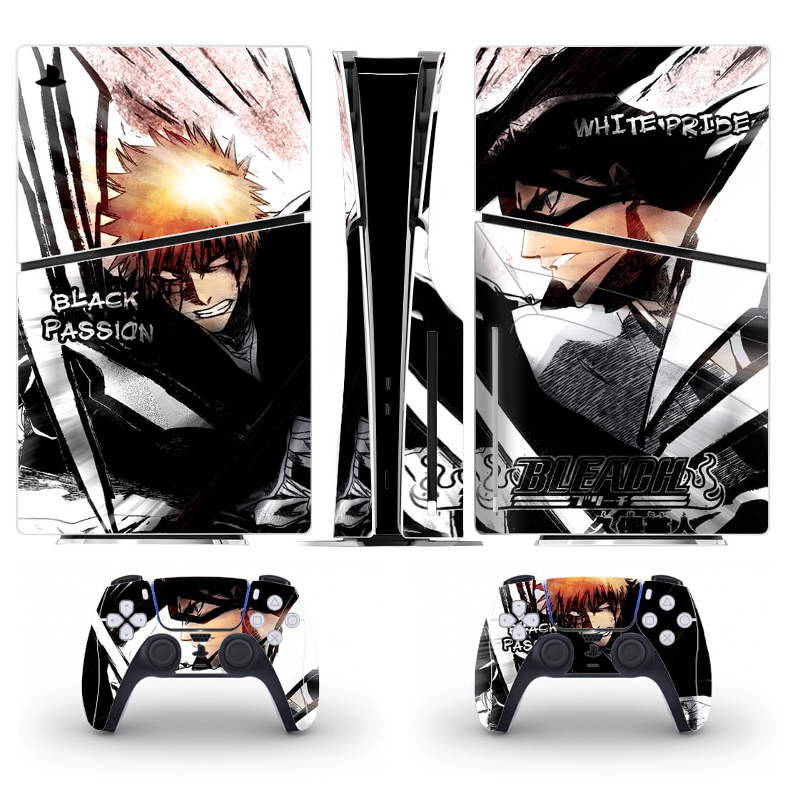 Full Body Vinyl Skin Stickers for PS5 Slim Disc Edition Console and ...