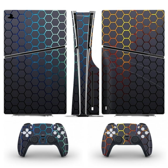 Full Body Vinyl Skin Stickers for PS5 Slim Disc Edition Console and ...