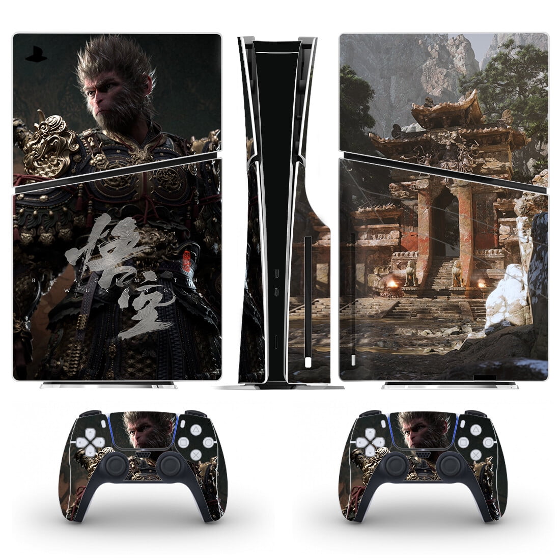 Full Body Vinyl Skin Stickers for PS5 Slim Disc Edition Console and ...