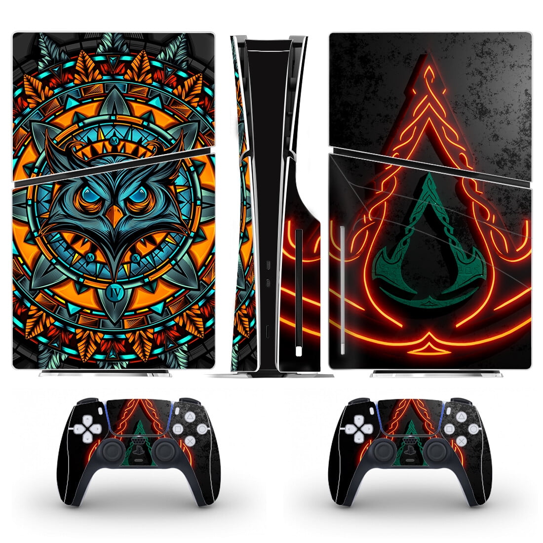 Full Body Vinyl Skin Stickers for PS5 Slim Disc Edition Console and ...