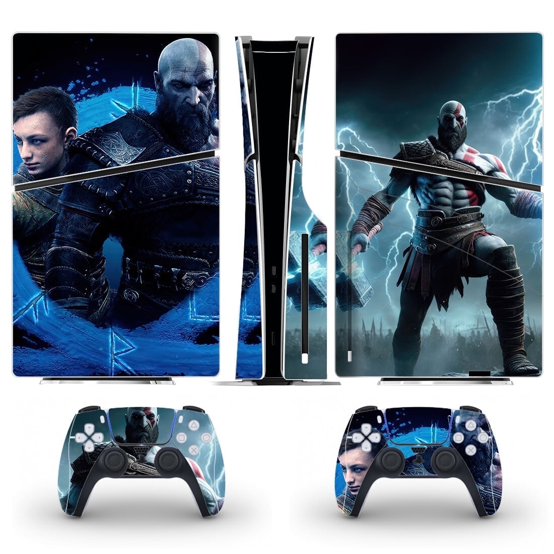 Full Body Vinyl Skin Stickers for PS5 Slim Disc Edition Console and ...