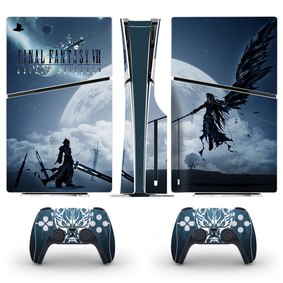 Full Body Vinyl Skin Stickers for PS5 Slim Disc Edition Console and ...