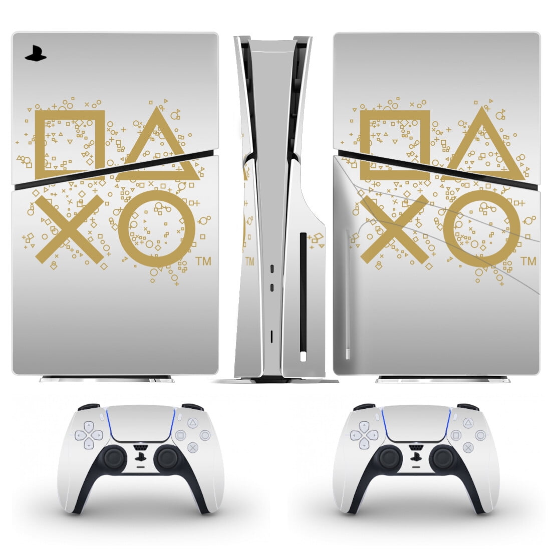 Full Body Vinyl Skin Stickers for PS5 Slim Disc Edition Console and ...