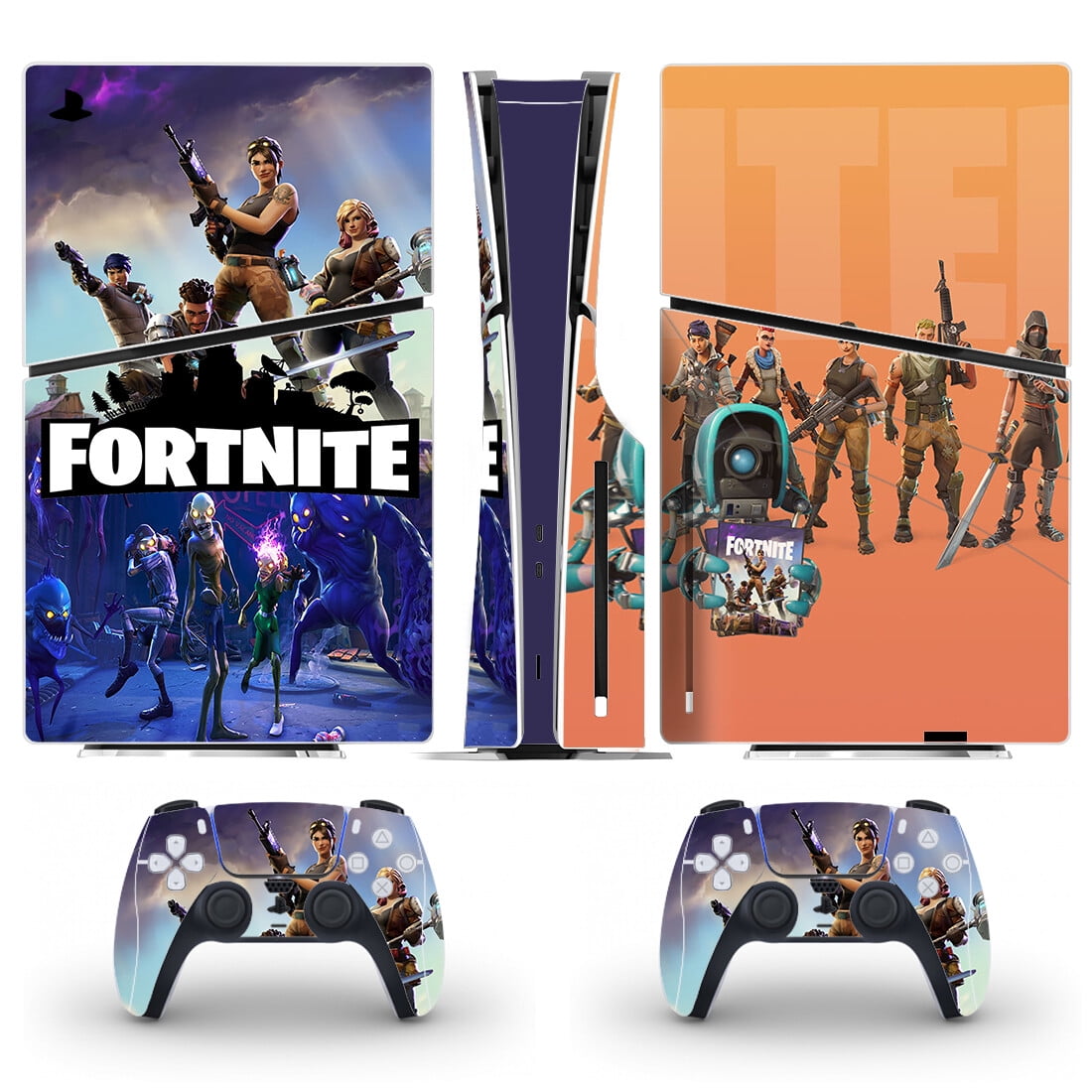 Full Body Vinyl Skin Stickers for PS5 Slim Disc Edition Console and ...