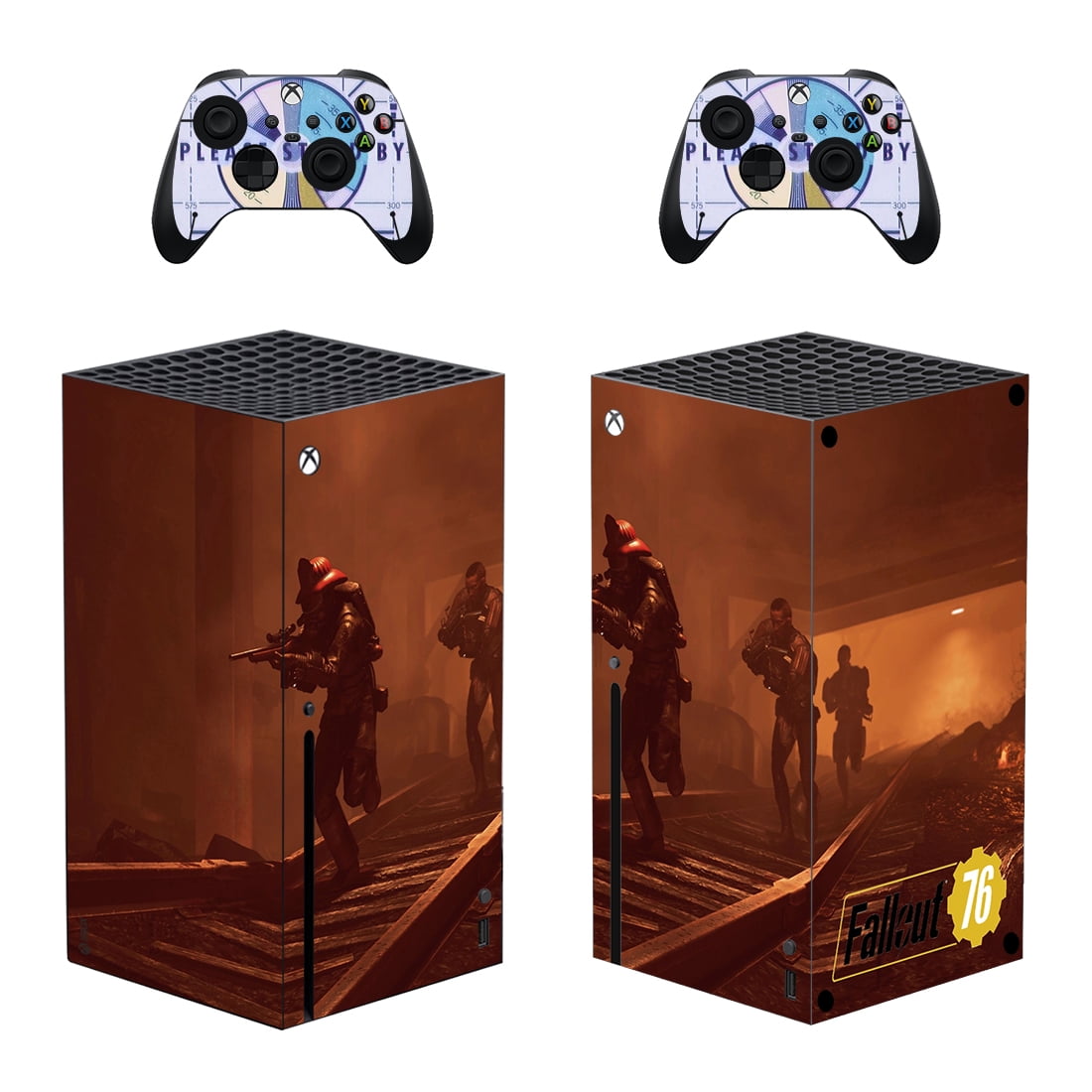 Full Body Vinyl Skin Stickers for Xbox Series X Console and Controllers ...