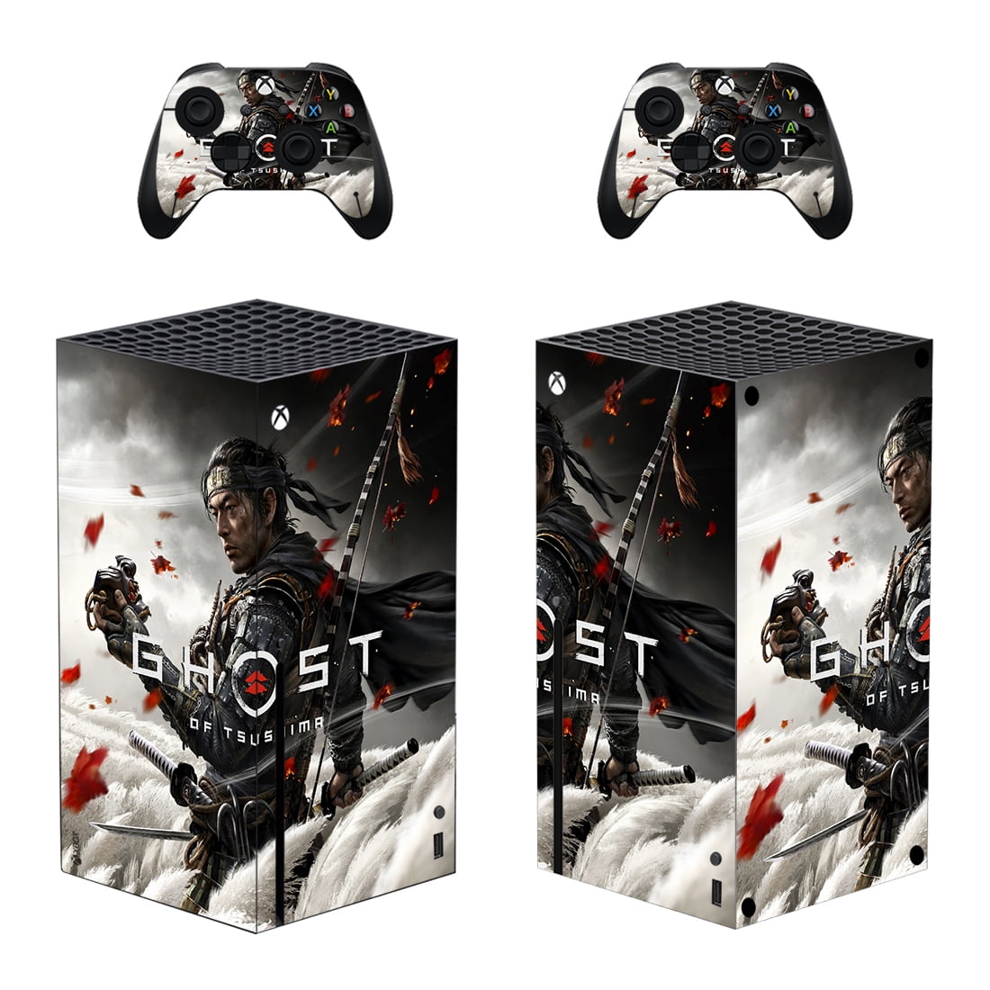 Full Body Vinyl Skin Stickers for Xbox Series X Console and Controllers ...
