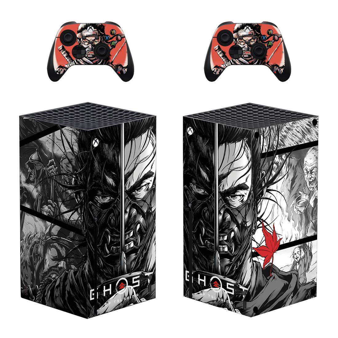 Full Body Vinyl Skin Stickers for Xbox Series X Console and Controllers ...