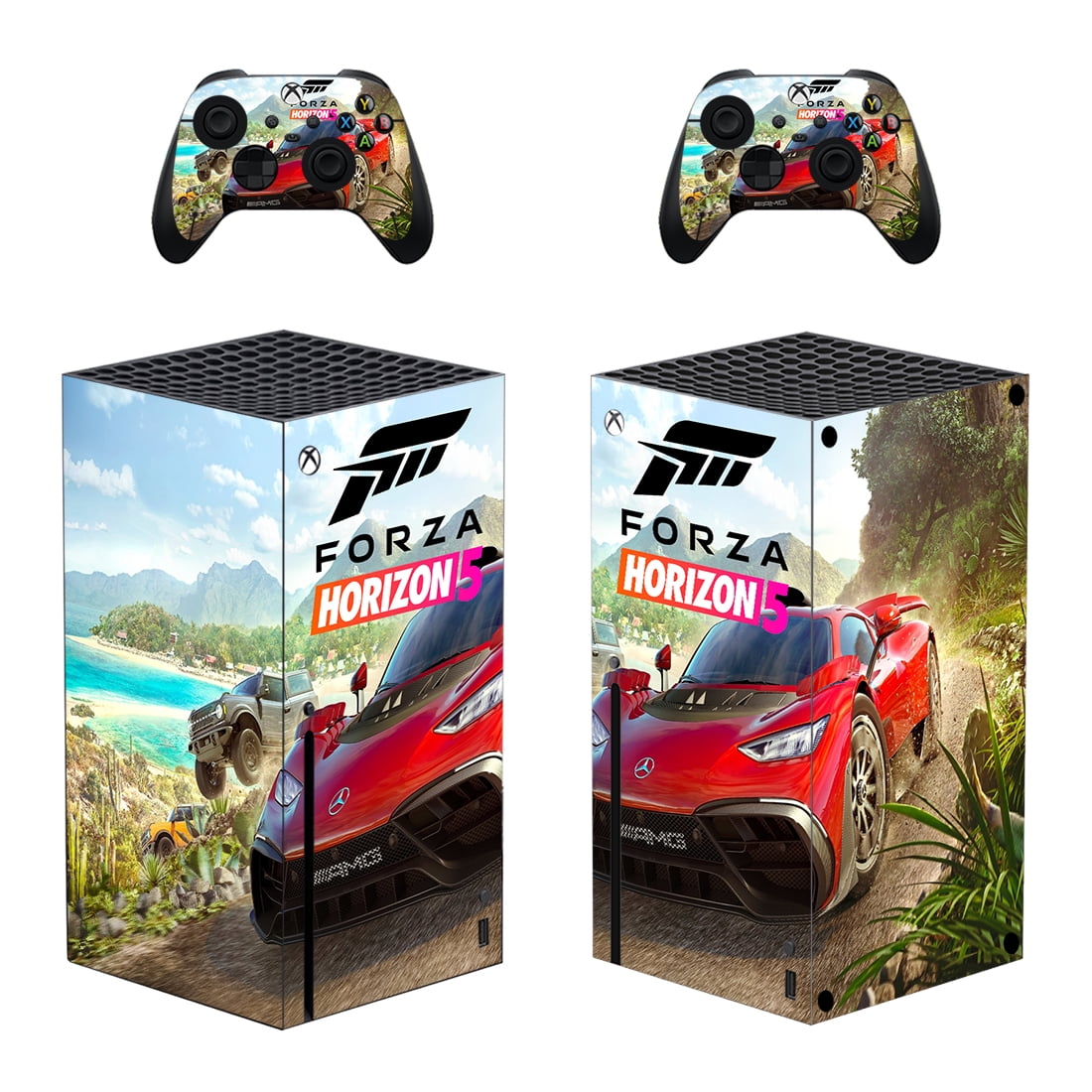 Full Body Vinyl Skin Stickers for Xbox Series X Console and Controllers ...