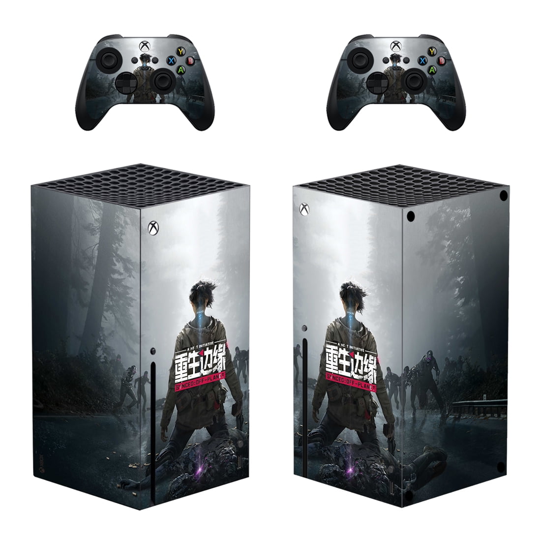 Full Body Vinyl Skin Stickers for Xbox Series X Console and Controllers ...